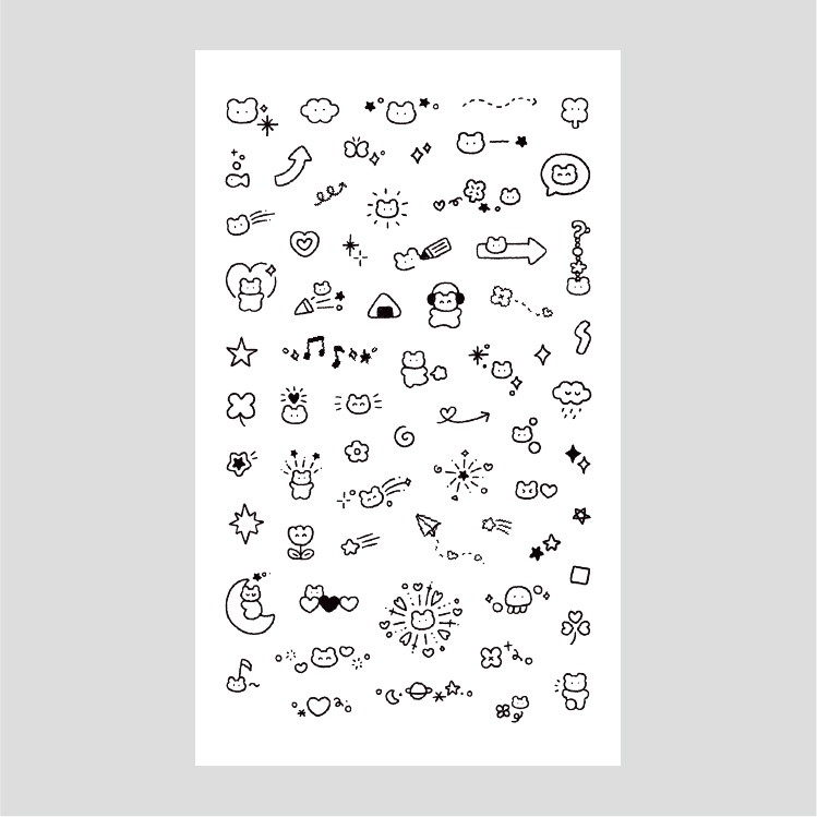 black deco sticker | Webudding