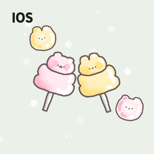 [IOS] bbolabbo bear rabbit candy theme | Webudding