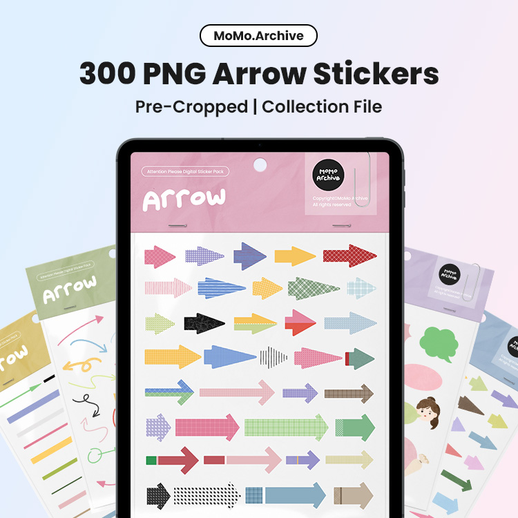 Cute Arrow Digital Stickers | Webudding