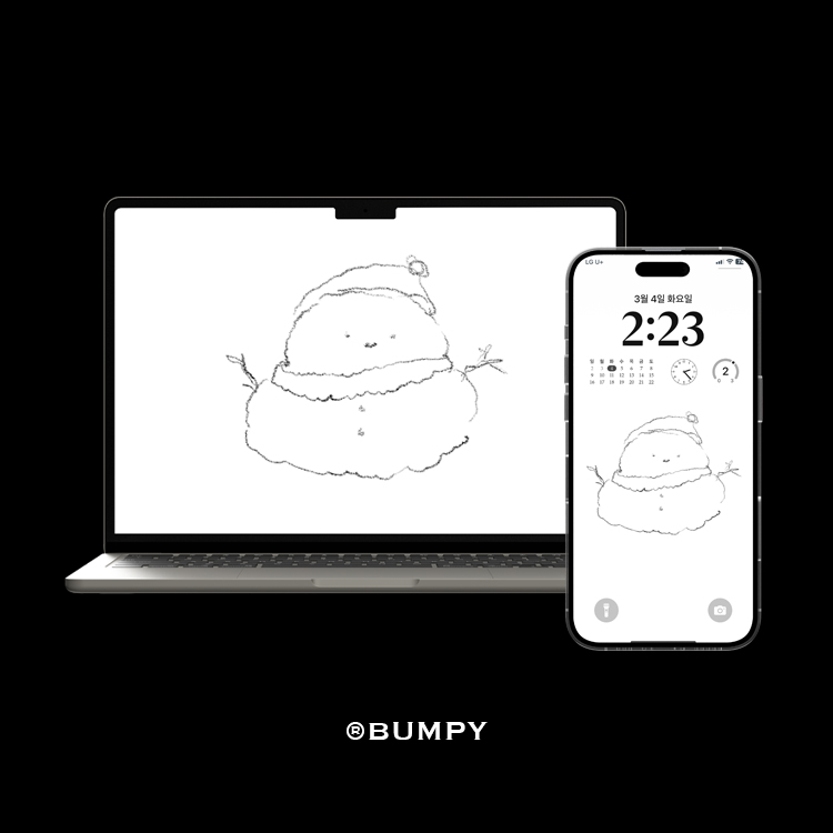 A frivolous snowman wallpaper | Webudding