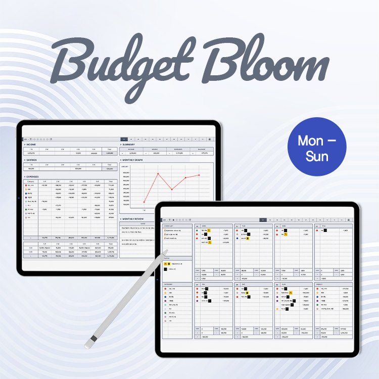 Undated Budget Bloom(BLUE) | Webudding