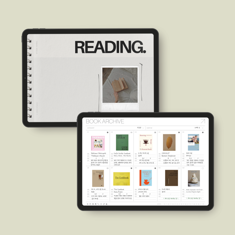 100 Books Reading Journal, Digital Book Journal, Minimal Reading Planner | Webudding
