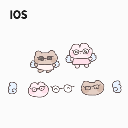 [IOS] bbolabbo glasses angel theme | Webudding