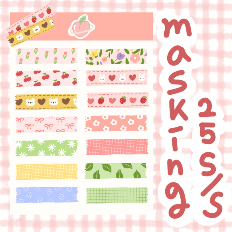 Illustration Masking Tape Sticker First Spring Series | Webudding