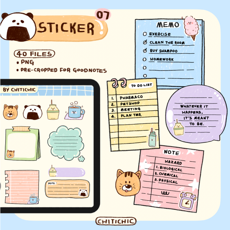 Sticker & Memo | CHITICHIC | Webudding