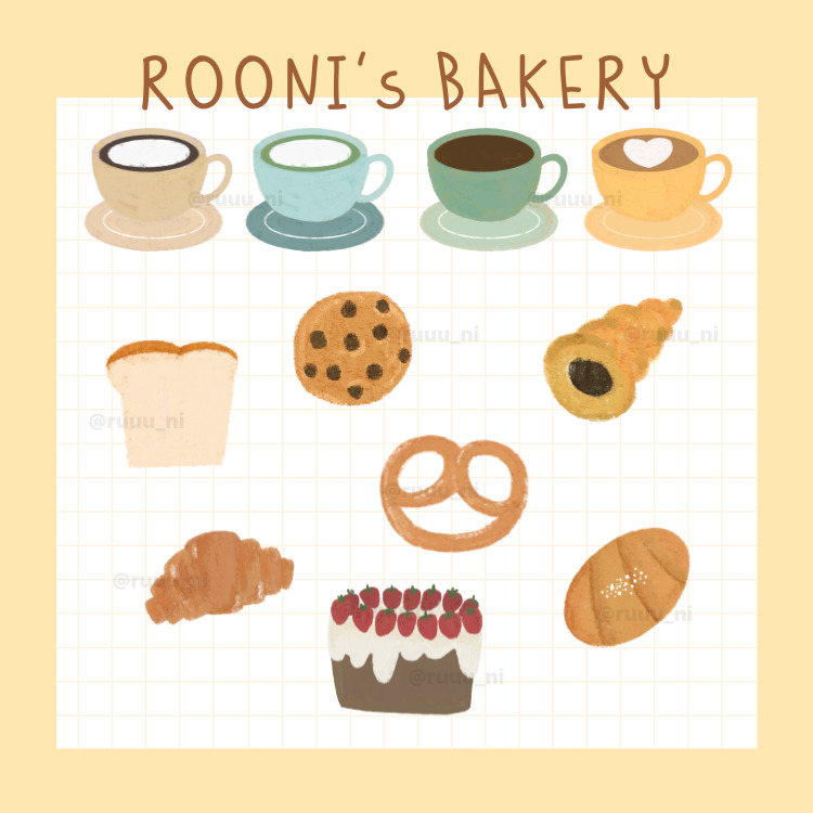 Rooni's Cafe stickers | Webudding