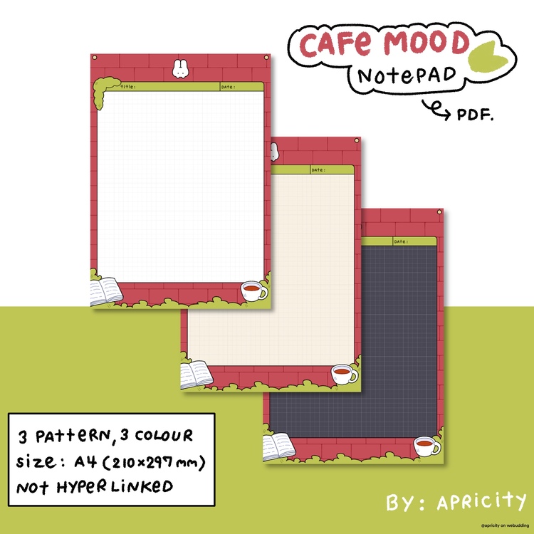 Digital Notepad | Cafe mood | Webudding