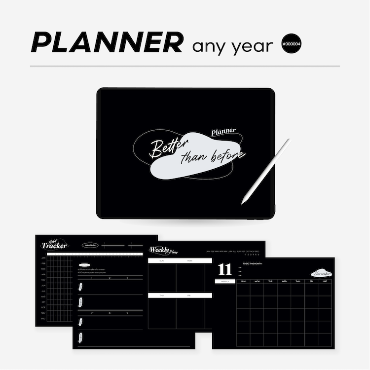 anyyear planner_better than before(Dark) | Webudding