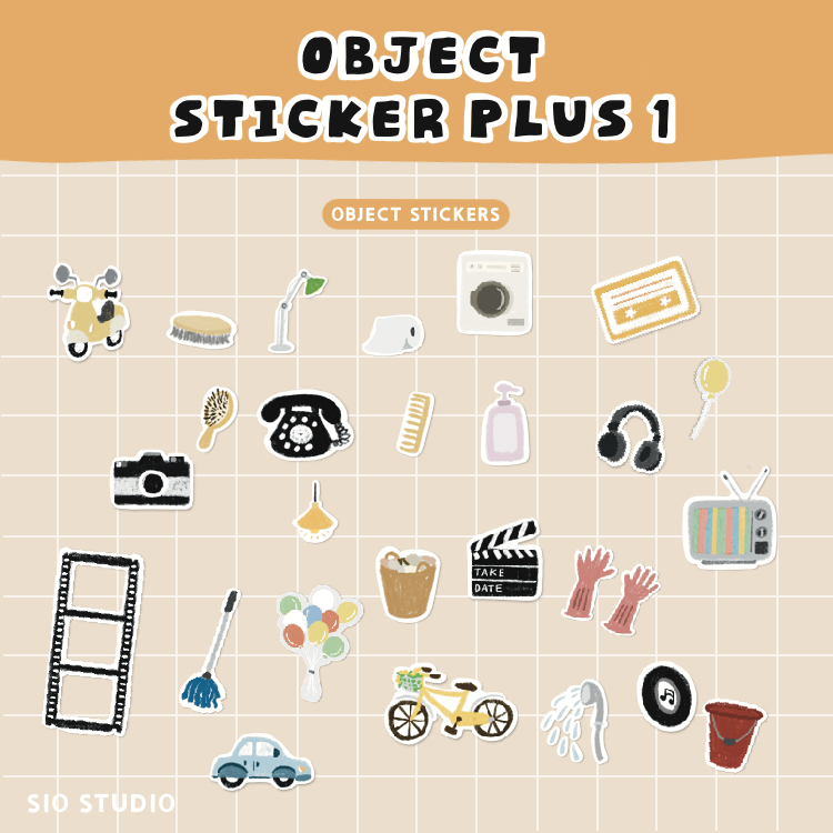 OBJECT STICKER PLUS 1 | Webudding