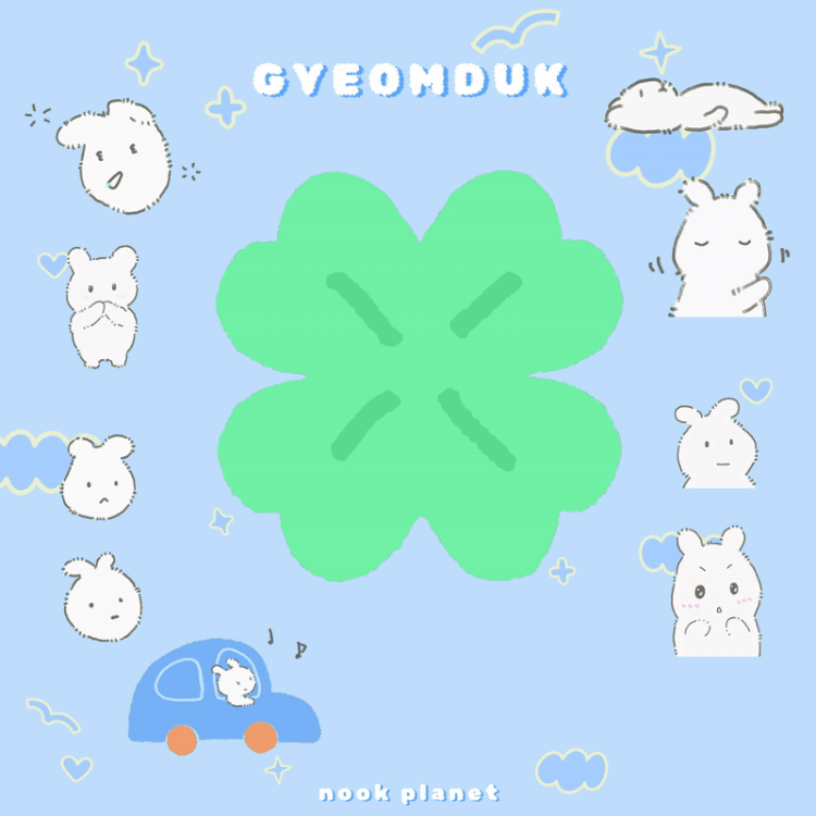 Cute Daily Gyeomduk: Doodle Daily Stickers 10 designs | Webudding