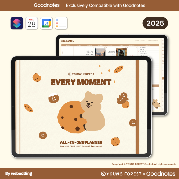 Young Forest Every Moment All-in-One Planner (Calendar Integration) | Webudding