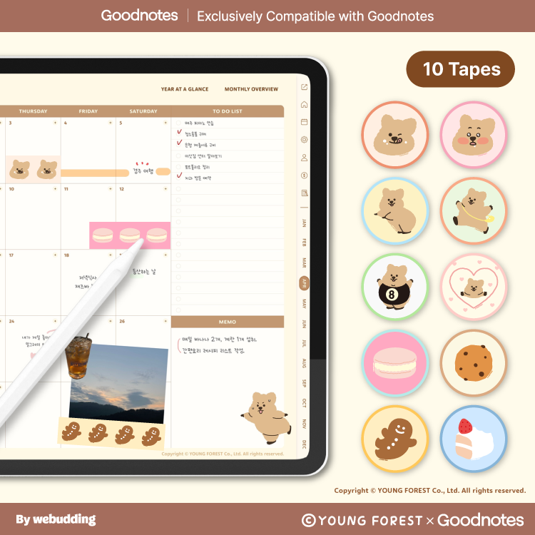 Young Forest KKOTKA Washi Tape | Webudding