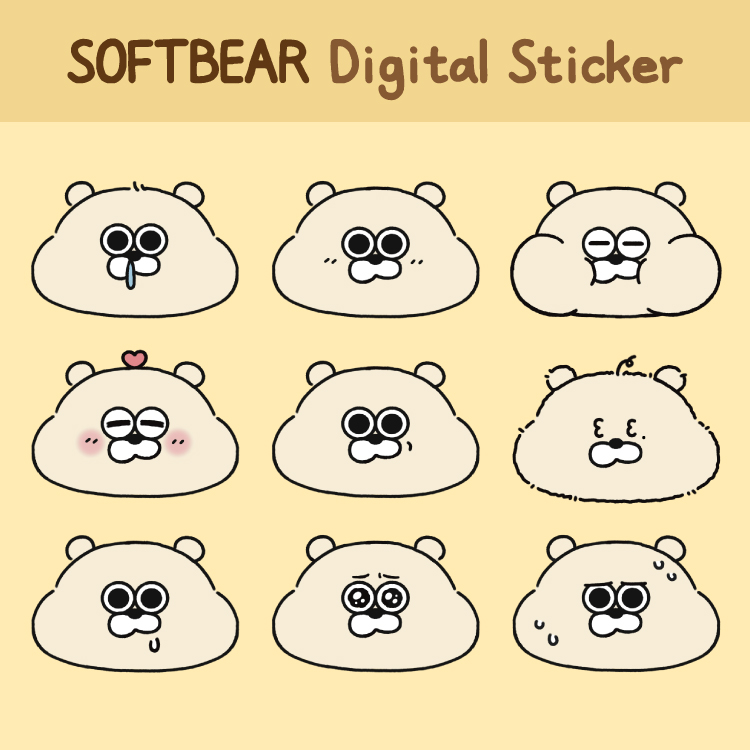 Softbear Digital sticker | Webudding