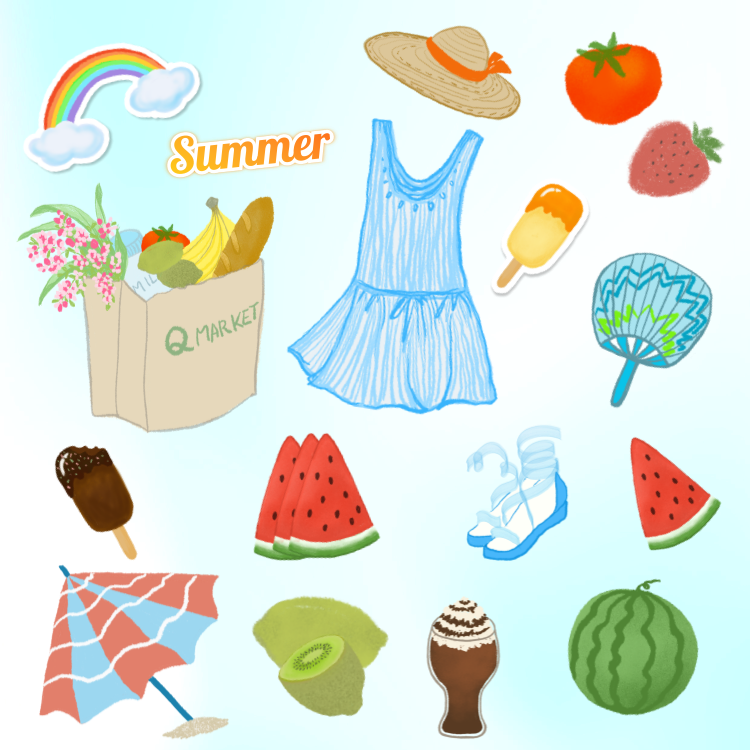 Summer daily stickers | Webudding