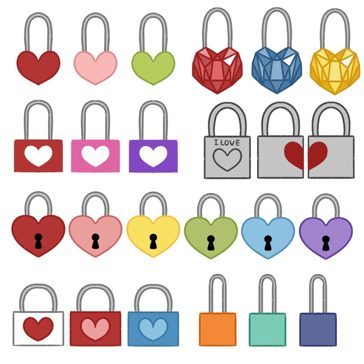 a lock of love sticker | Webudding
