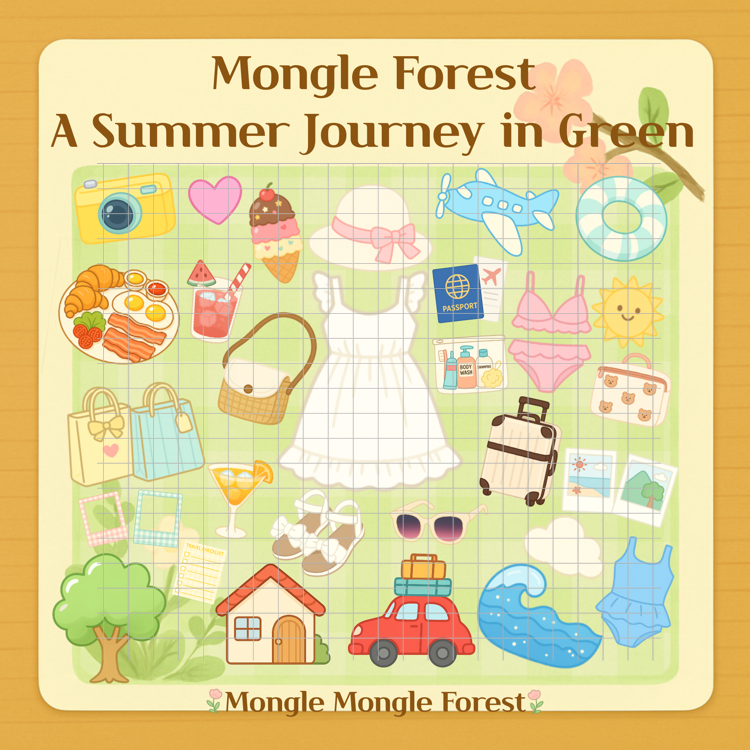 Mongle Forest: A Summer Journey in Green – Travel All-in-One 30-Piece ...