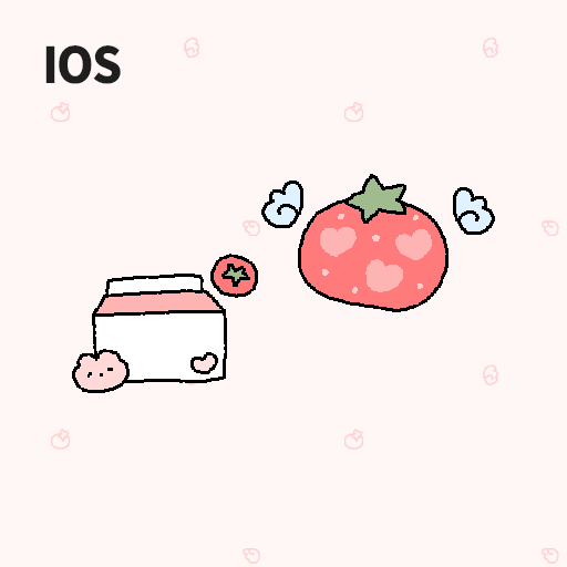 [IOS] bbolabbo tomato milk theme | Webudding
