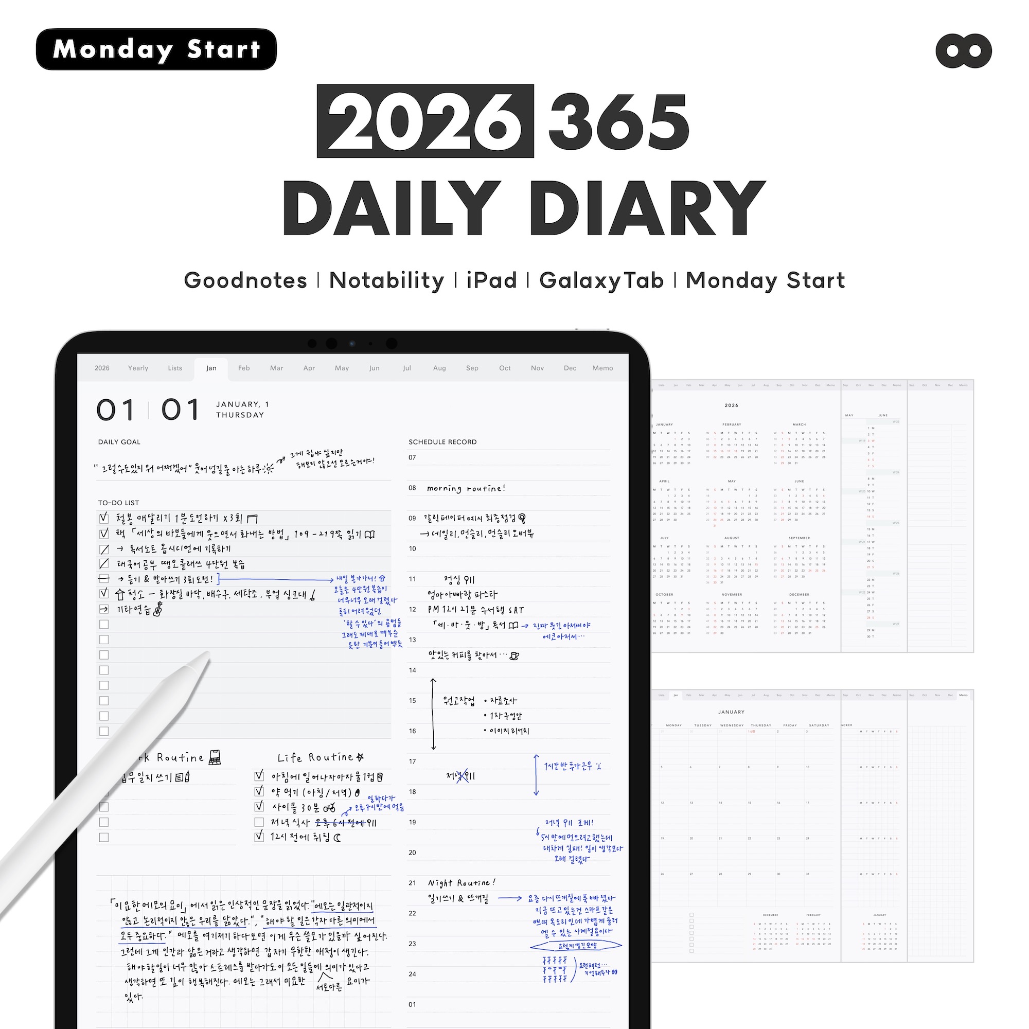 2026 365 Daily Diary | Webudding