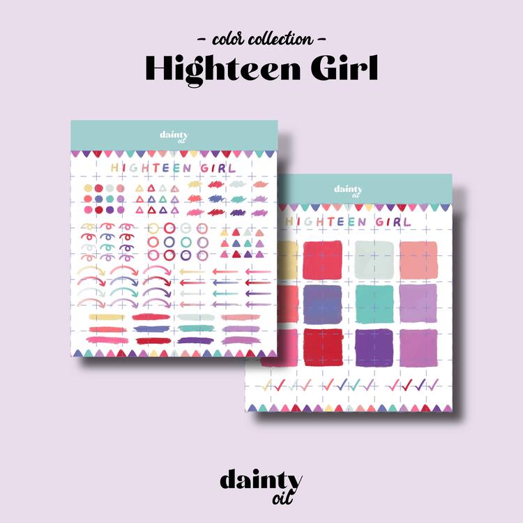 Highteen Girl stickers | Webudding