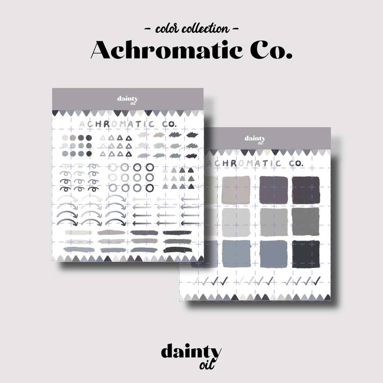 Achromatic Co. stickers | Webudding
