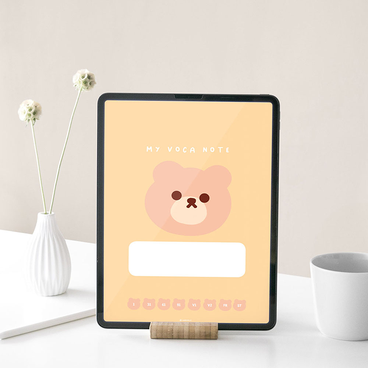 Bear Voca Study Planner_Light Orange | Webudding