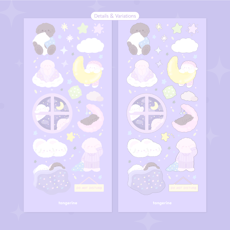 Sleepy Land Digital Stickers | Webudding