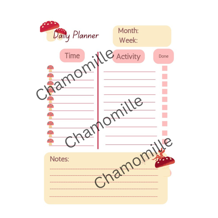 Mushie_Daily Planner | Webudding