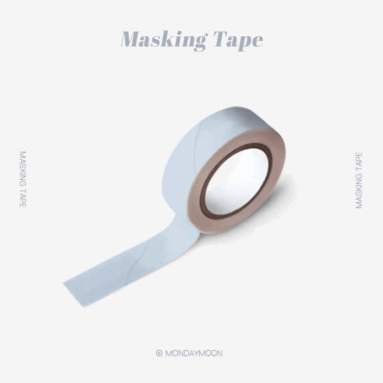 Baby Blue Masking Tape Stickers (5 Styles) | Webudding