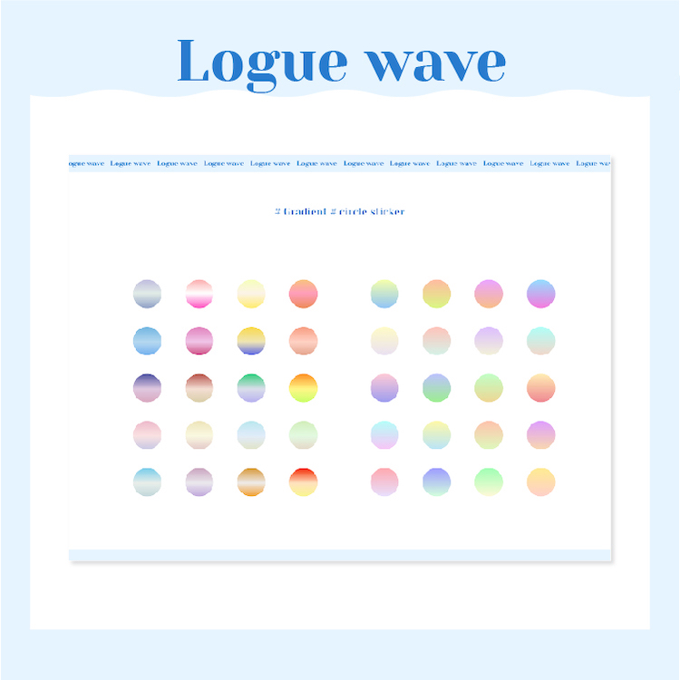 Gradient circle sticker | Webudding