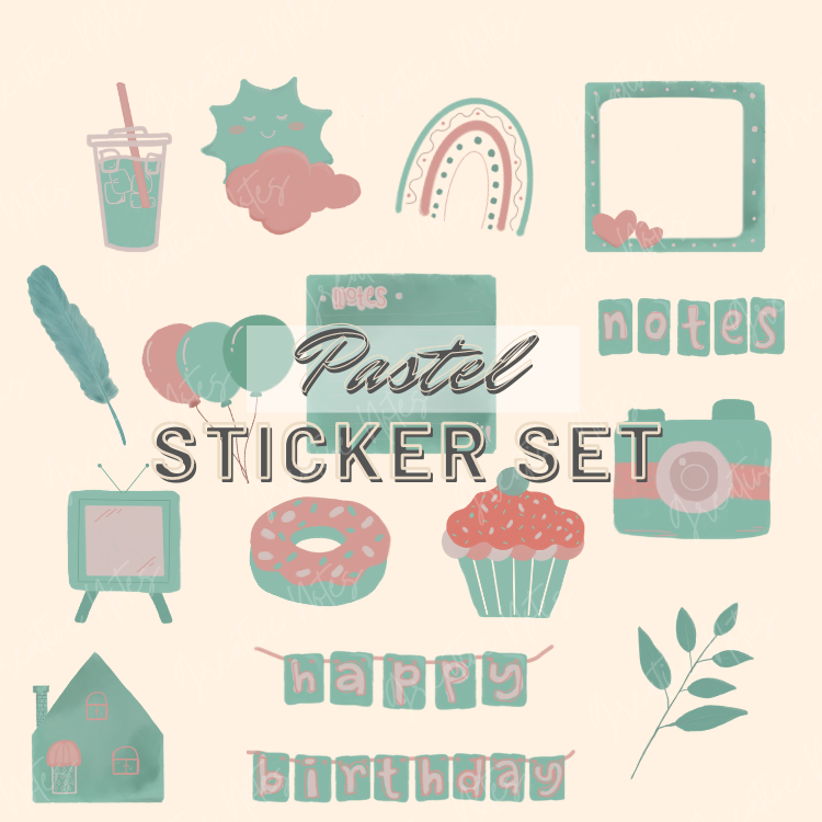 Pastel Sticker Set | Webudding
