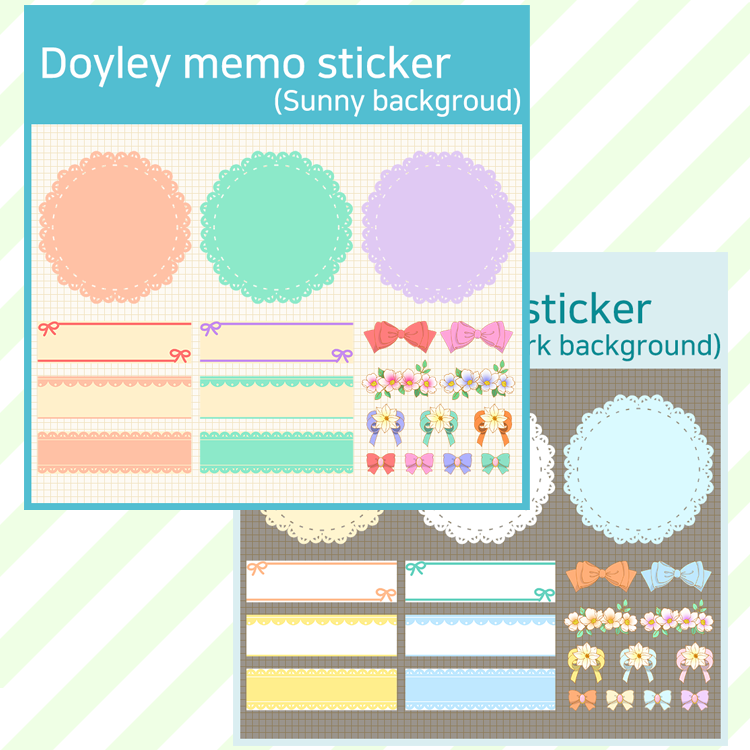 Doyley memo sticker set(2type) | Webudding