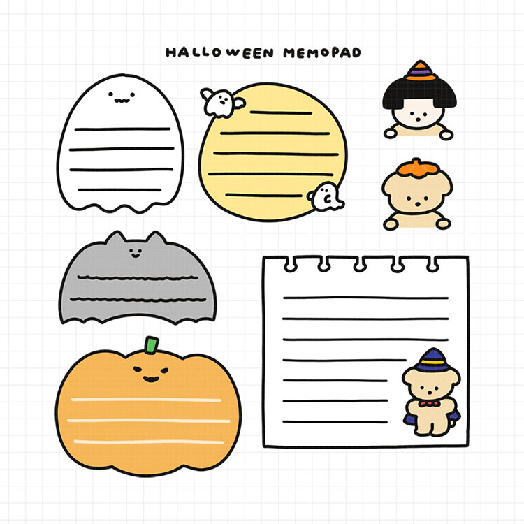happy halloween ver.memopad | Webudding