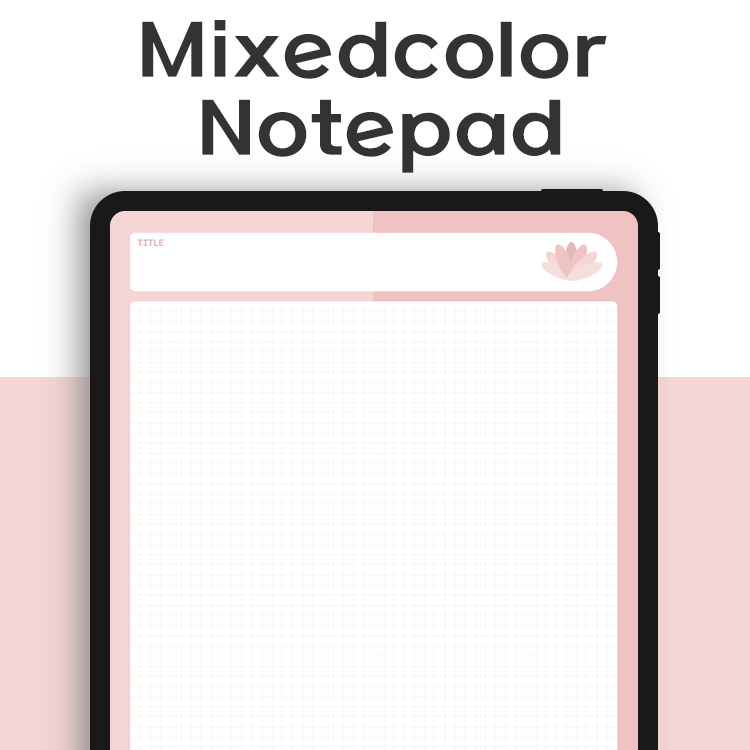 Mixedcolor Notepad (Flower) | Webudding