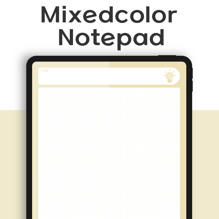 Mixedcolor Notepad (Light) | Webudding
