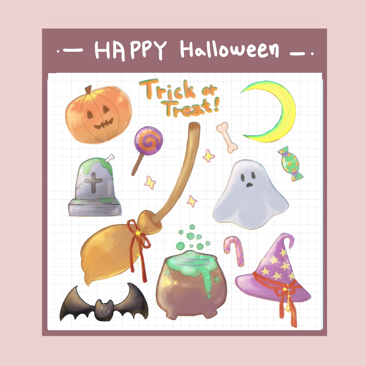 Happy Halloween Stiker | Webudding