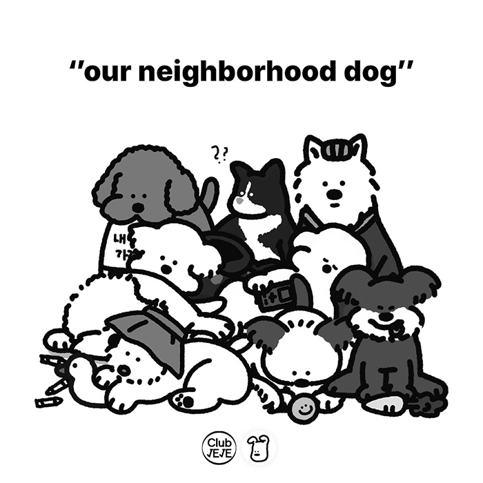 our neighborhood dog sticker pack | Webudding