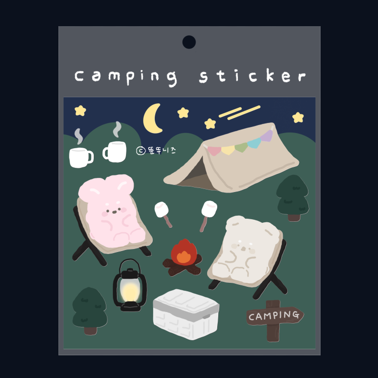 camping sticker | Webudding