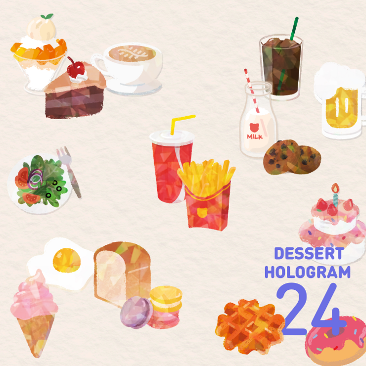 dessert pack 24 hologram | Webudding