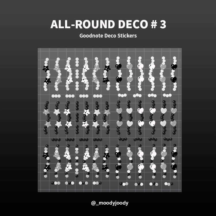 Beads Line sticker SET | Webudding