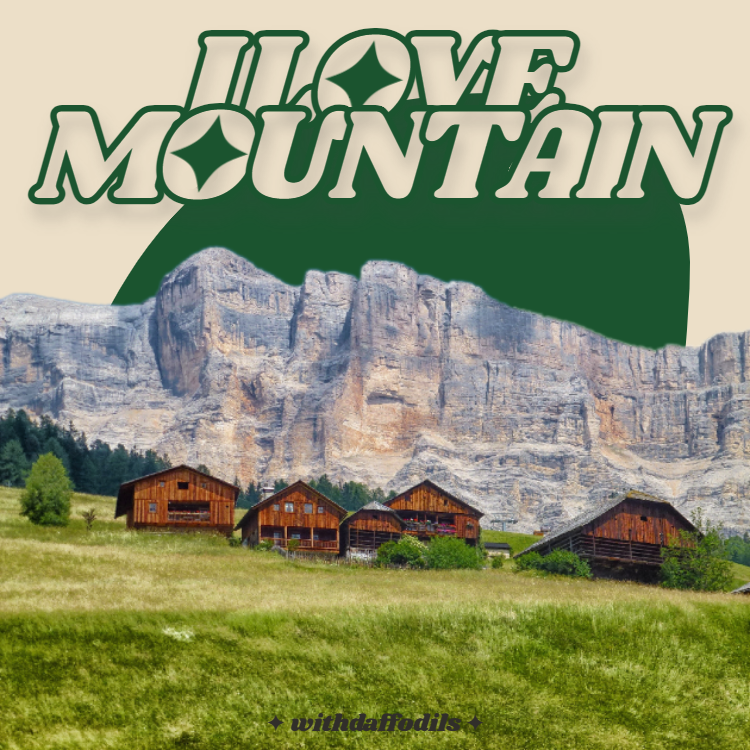 I love mountain sticker package | Webudding