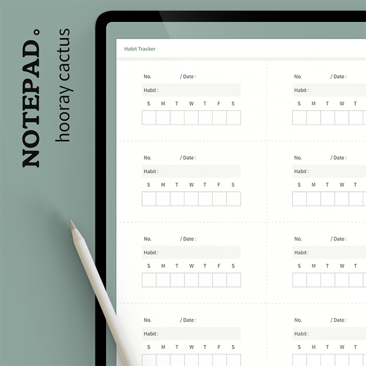 From planning to writing notepad | hooray cactus | Webudding