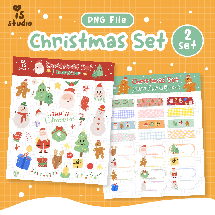CHRISTMAS STICKER PACK 2 SET | Webudding