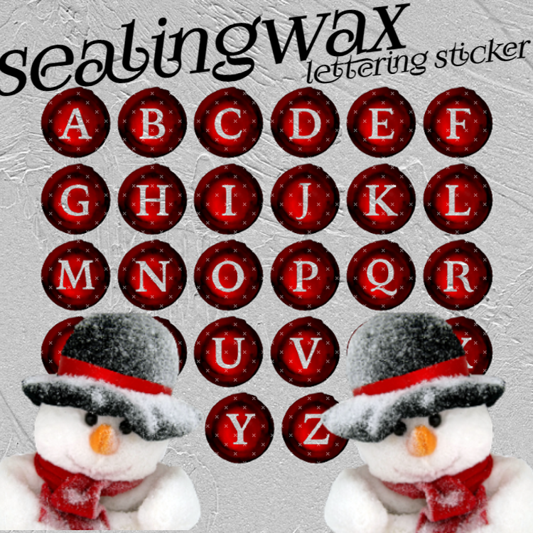 Sealing Wax Lettering Sticker | Webudding