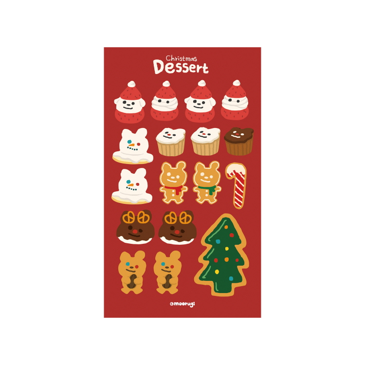 Christmas Dessert Digital Sticker | Webudding
