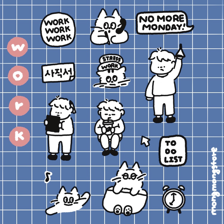 work sticker | Webudding