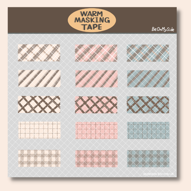 Warm style masking tape | Webudding