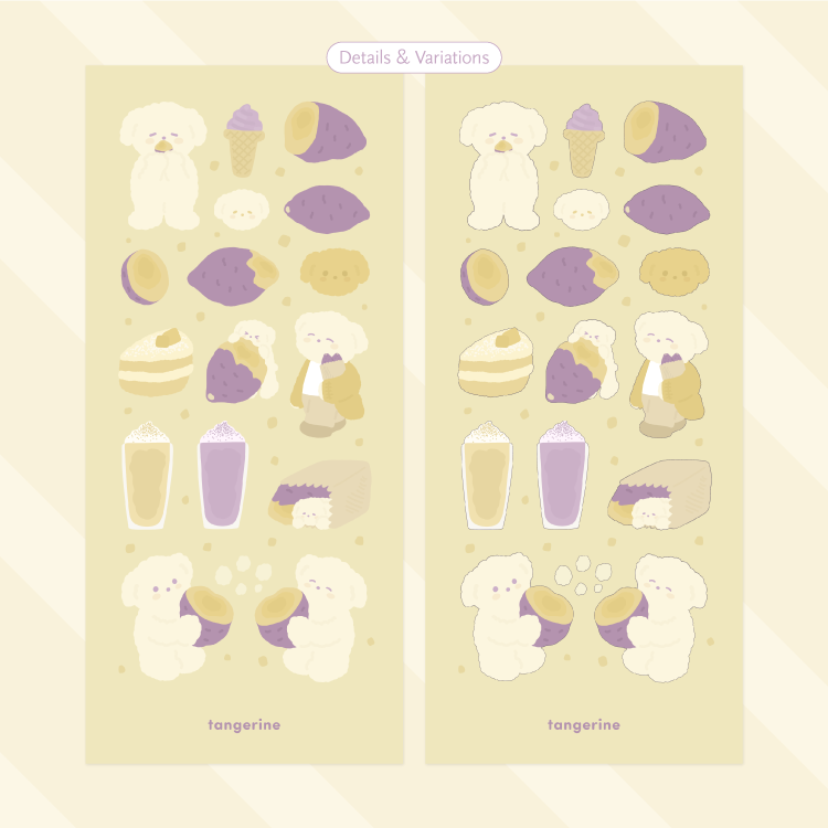 Sweet Potatoes Digital Stickers | Webudding