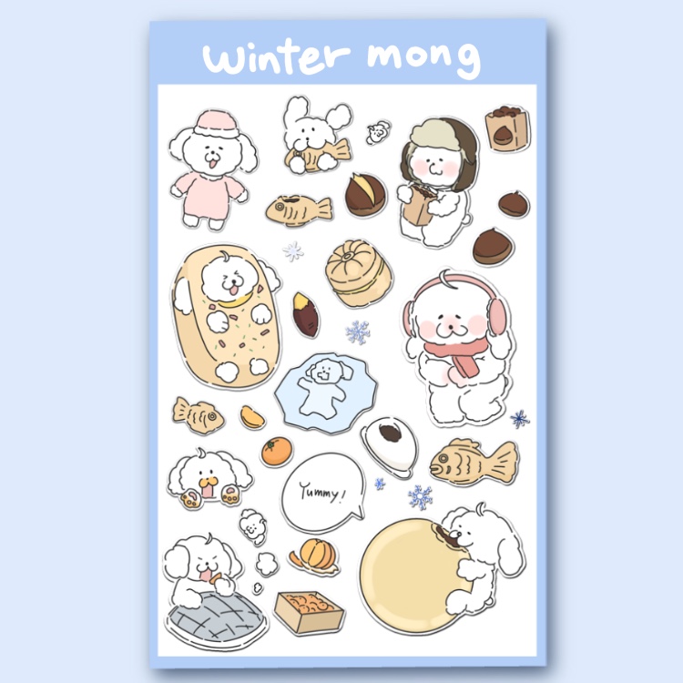 Winter mongmong stickers | Webudding