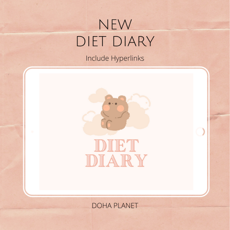 Bear Diet Hyperlink Diary Sticker Set | Webudding