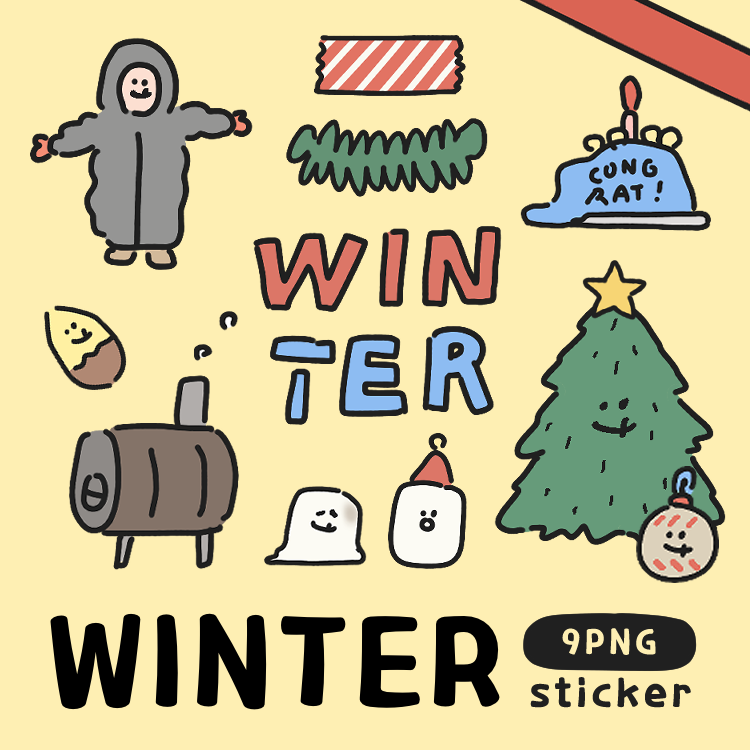 Winter sticker | Webudding